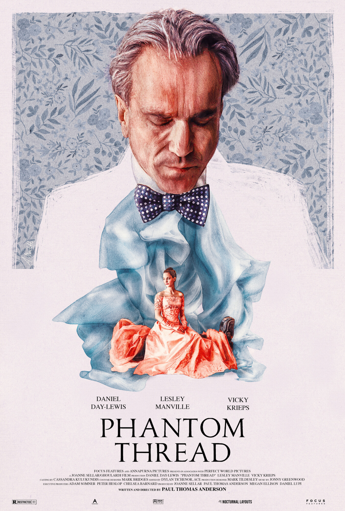 PHANTOM THREAD (2017) – Alternative Poster | Poster By Alessandro Montalto