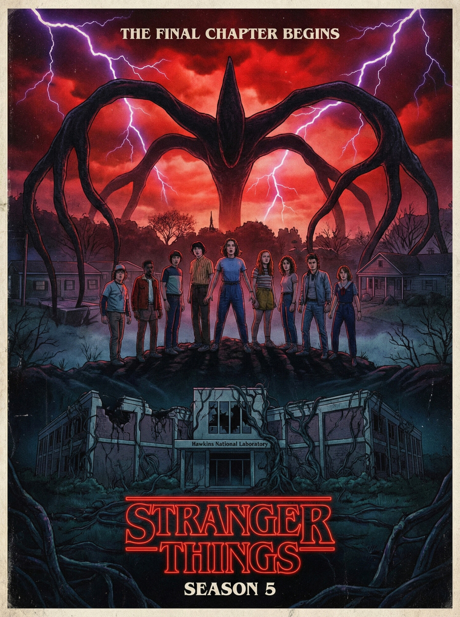 The Last Stand In Hawkins: Stranger Things S5 | Poster By Jen Frix