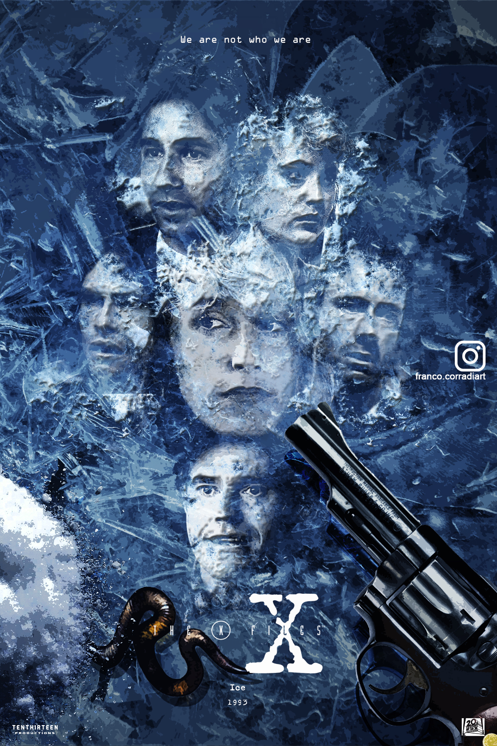 The X-Files "Ice" 1993. | Poster By Franco Corradi