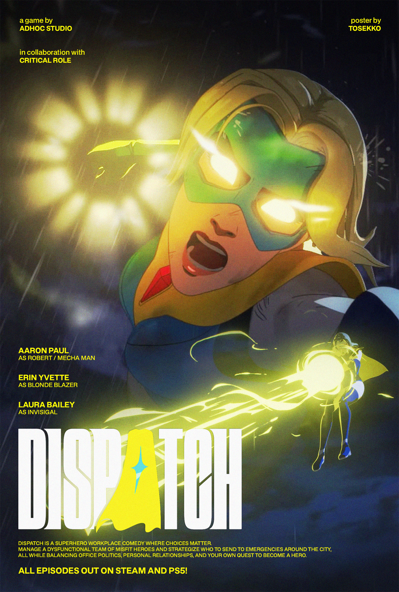‘Blonde Blazer’ Dispatch Character Poster | Poster By Tosekko