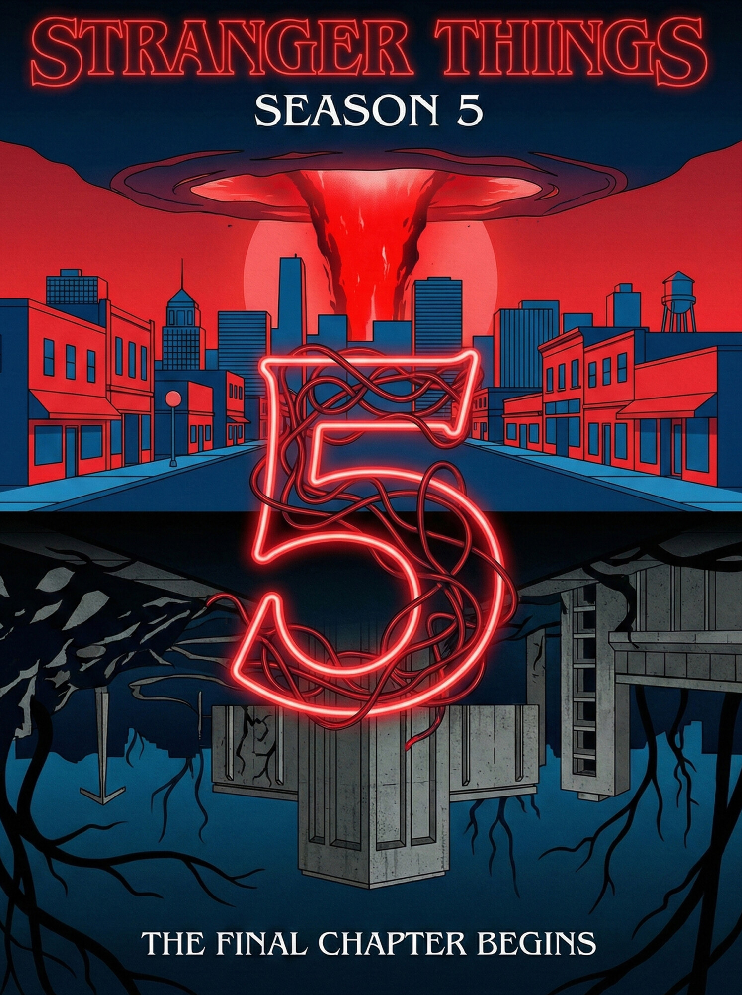 Stranger Things 5: The Final Chapter Begins | Poster By Jen Frix