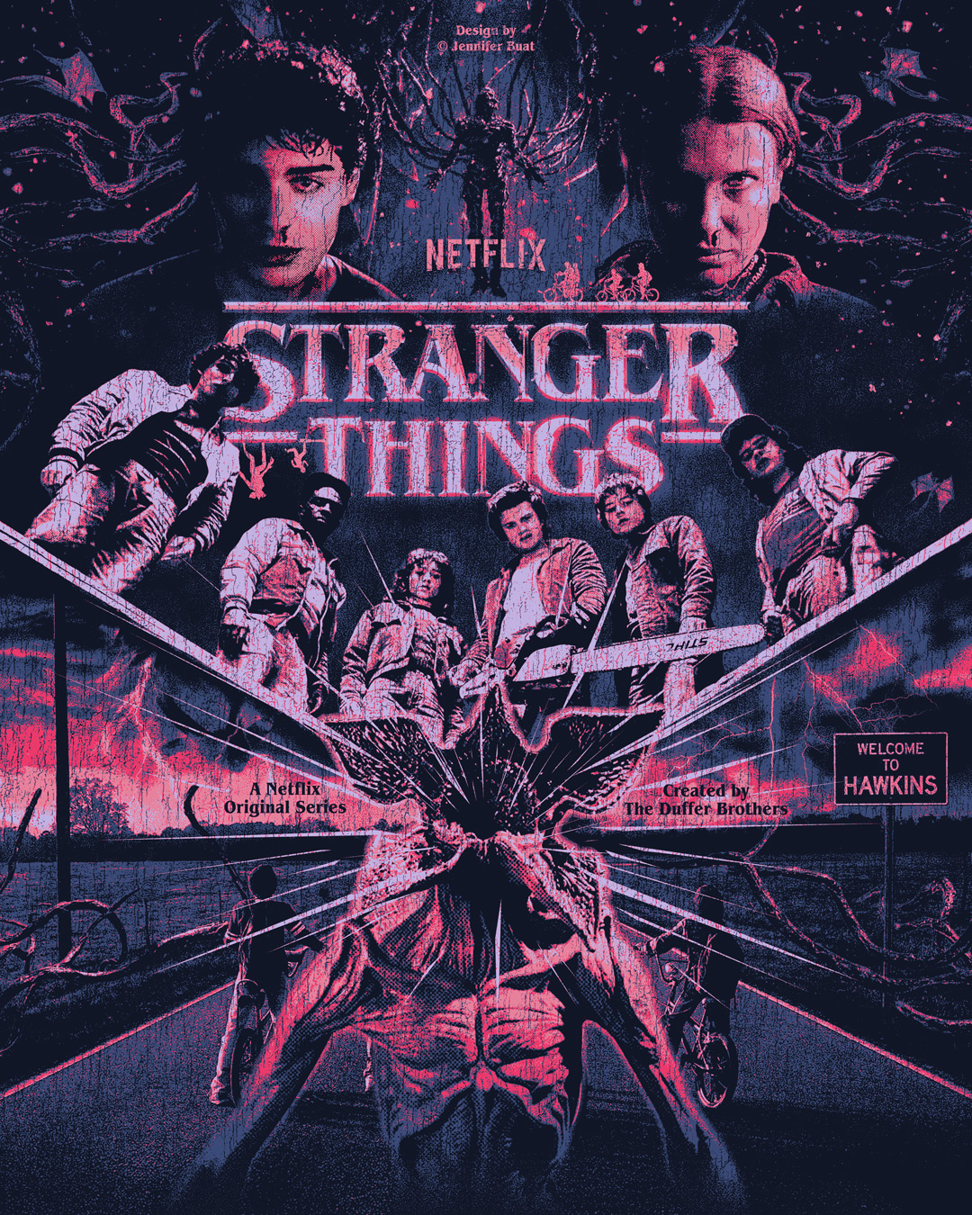 Stranger Things | Poster By Jennifer Buat