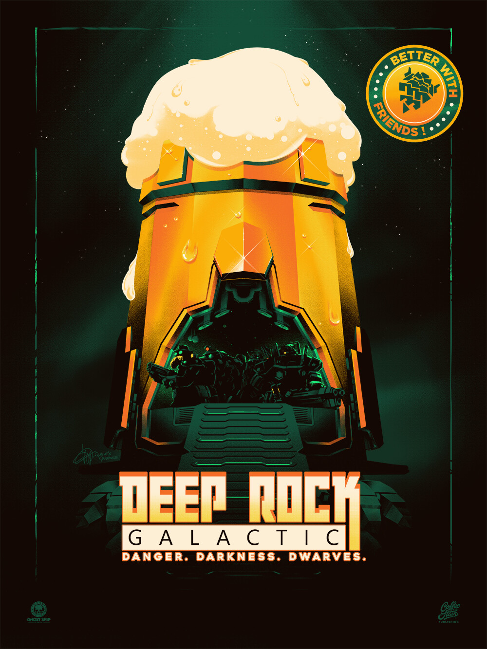 DEEP ROCK GALATIC Poster Art | Poster By Quentin Marroule