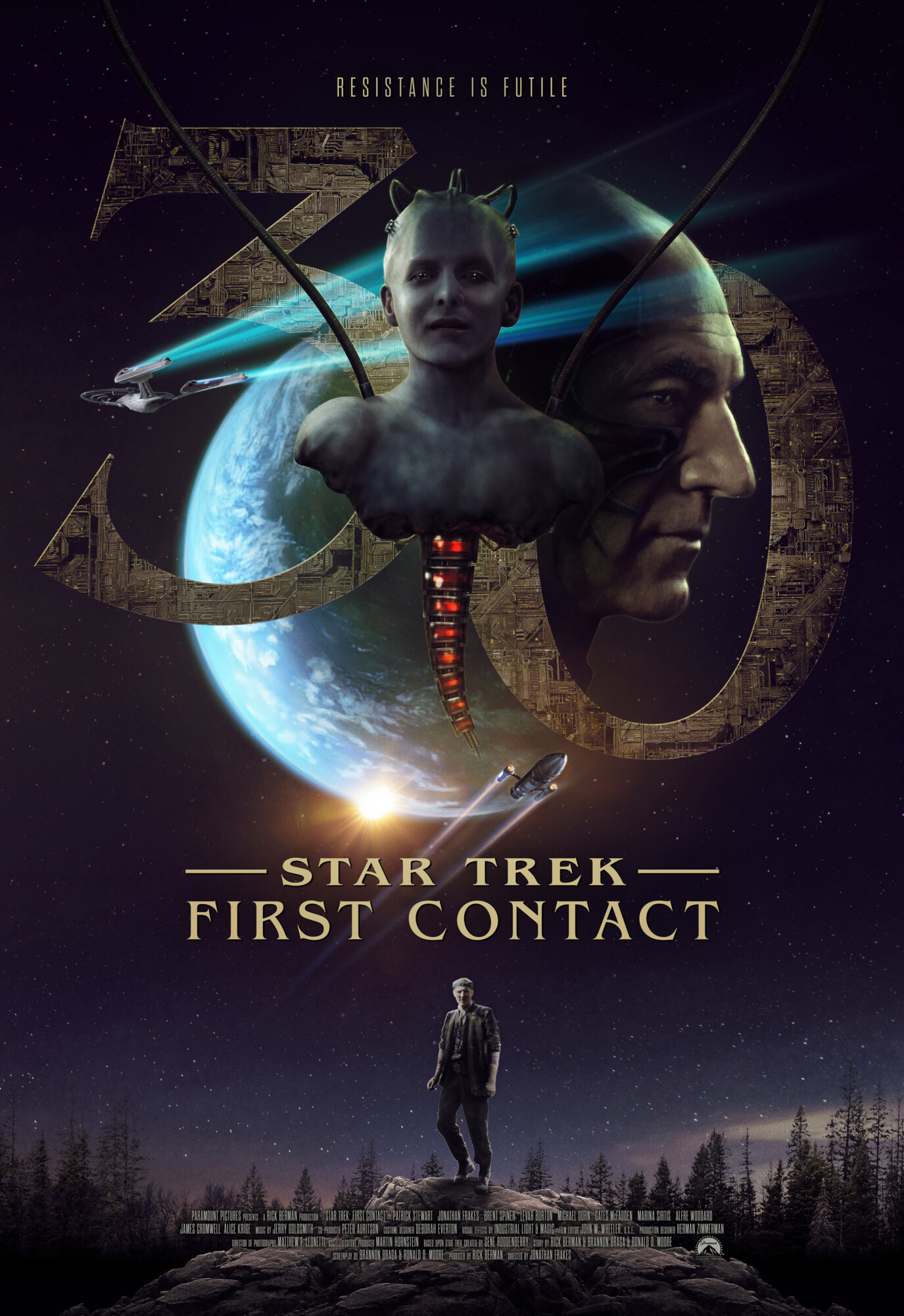 Star Trek: First Contact – 30th Anniversary | Poster By Dominic Smith