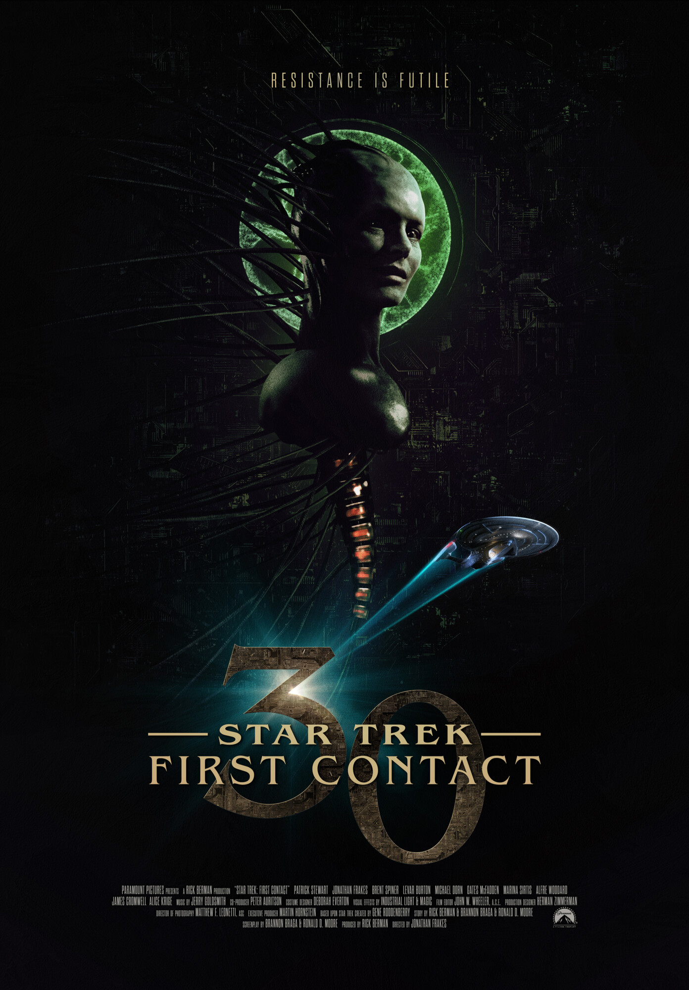 Star Trek: First Contact – 30th Anniversary | Poster By Dominic Smith