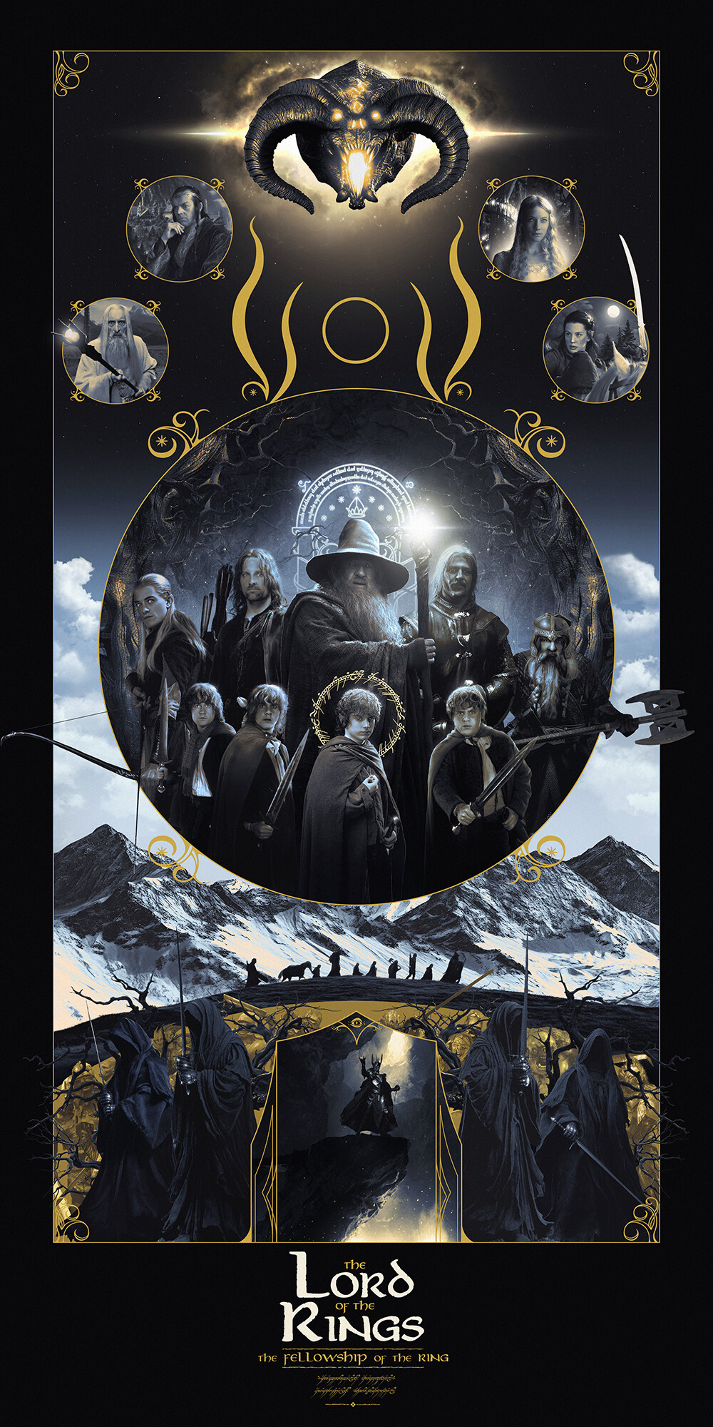 The Fellowship Of The Ring | Poster By Noble-6 Design